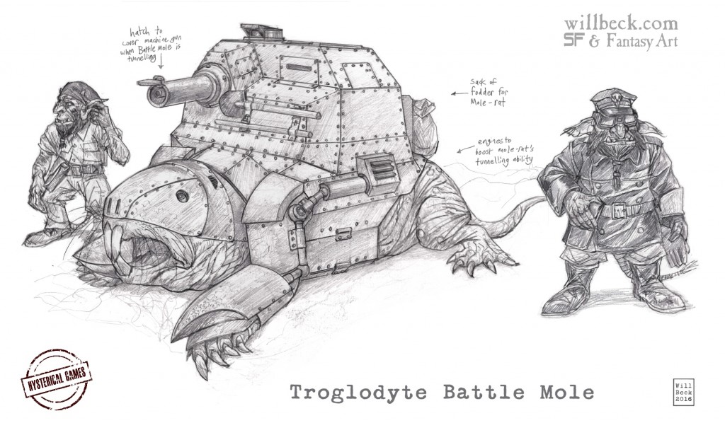 Troglodyte Battle Mole | willbeck.com